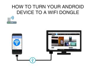 How to use your Android Device as WiFi Adapter for Internet